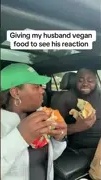 Vegan burger prank! Husband's hilarious reaction