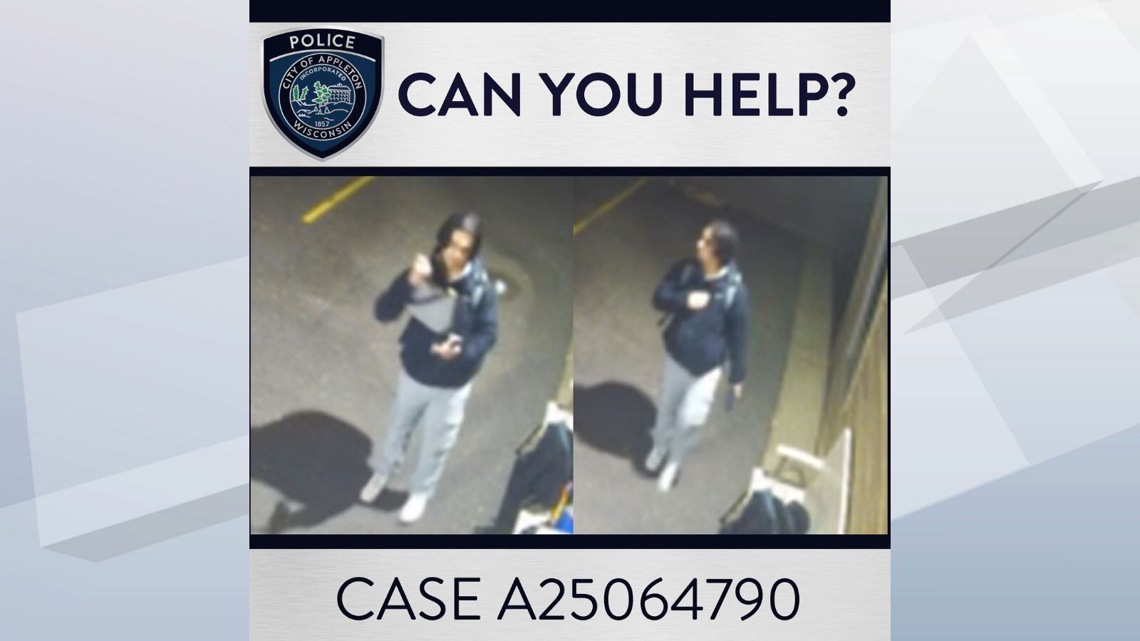 Appleton police looking to identify person of interest to assist in ...