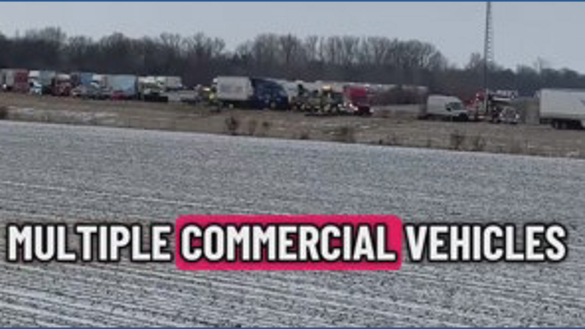 Multiple commercial vehicles involved in crash, US-24 closure Sunday