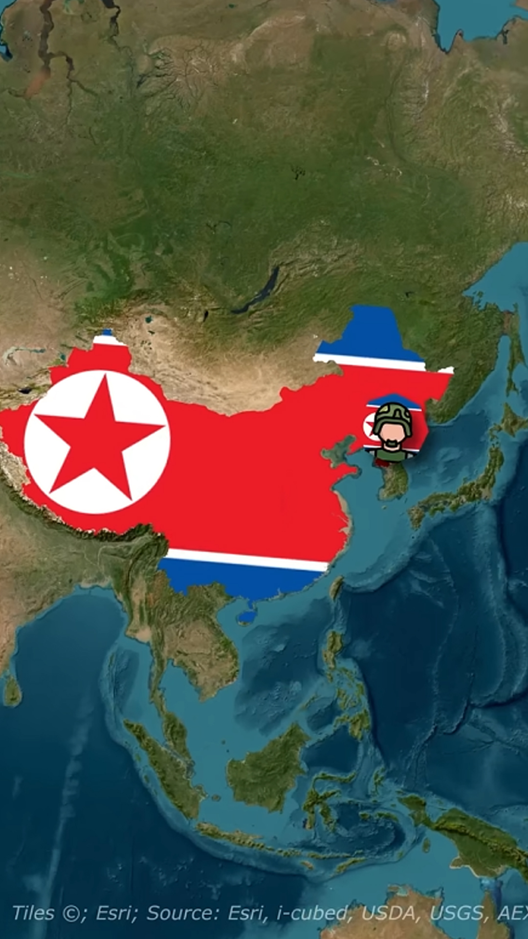 What if North Korea and China swapped places?