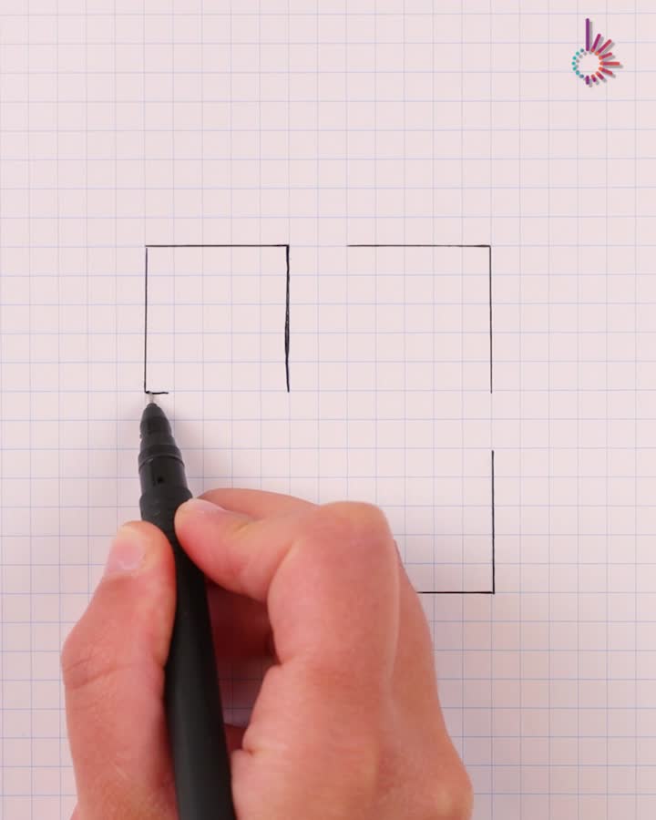 This drawing plays with your mind 🧩