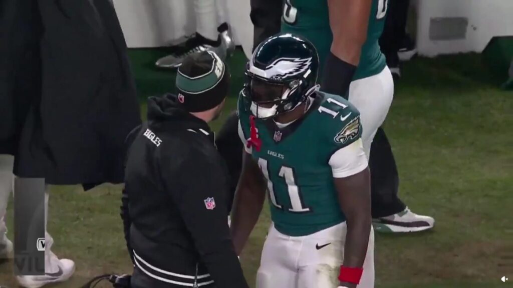 Nick Sirianni and AJ Brown’s heated exchange goes viral during playoffs