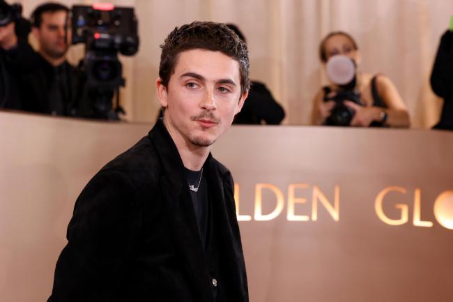 Timothée Chalamet wins best comedy/musical actor at Golden Globes ...