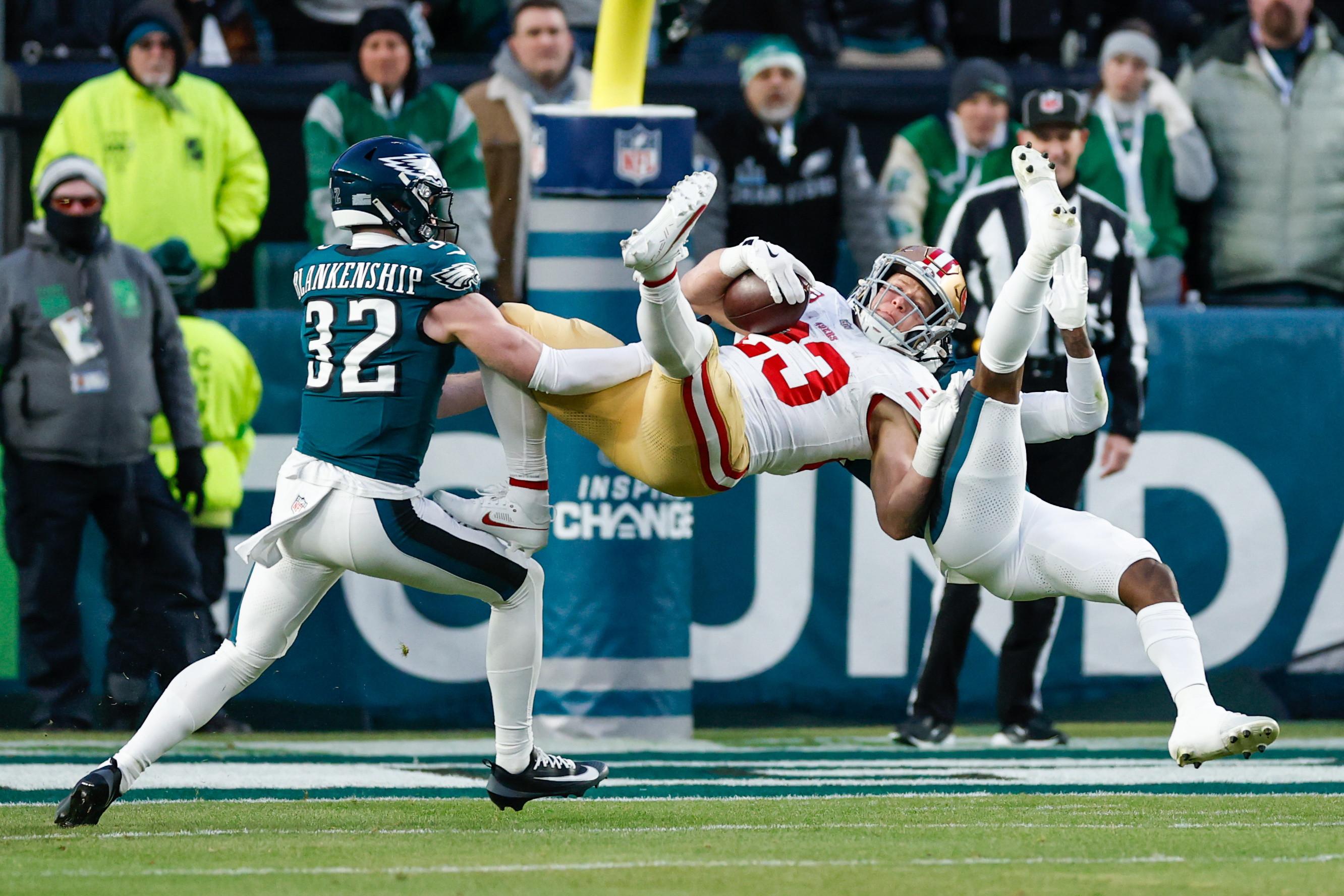 Eagles go cold in second half as 49ers end their bid to repeat as Super ...