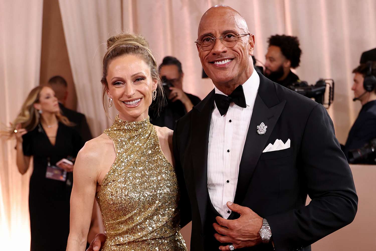 Dwayne Johnson's wife Lauren Hashian joins him on the 2026 Golden ...