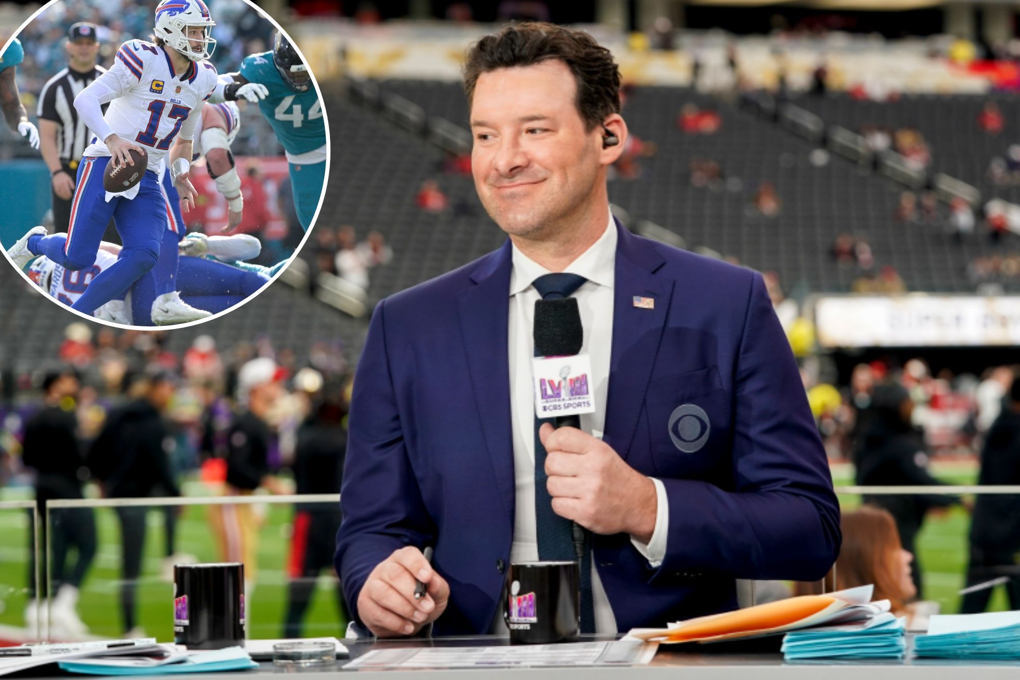 Tony Romo confused everyone during CBS’ Bills-Jaguars broadcast — and ...