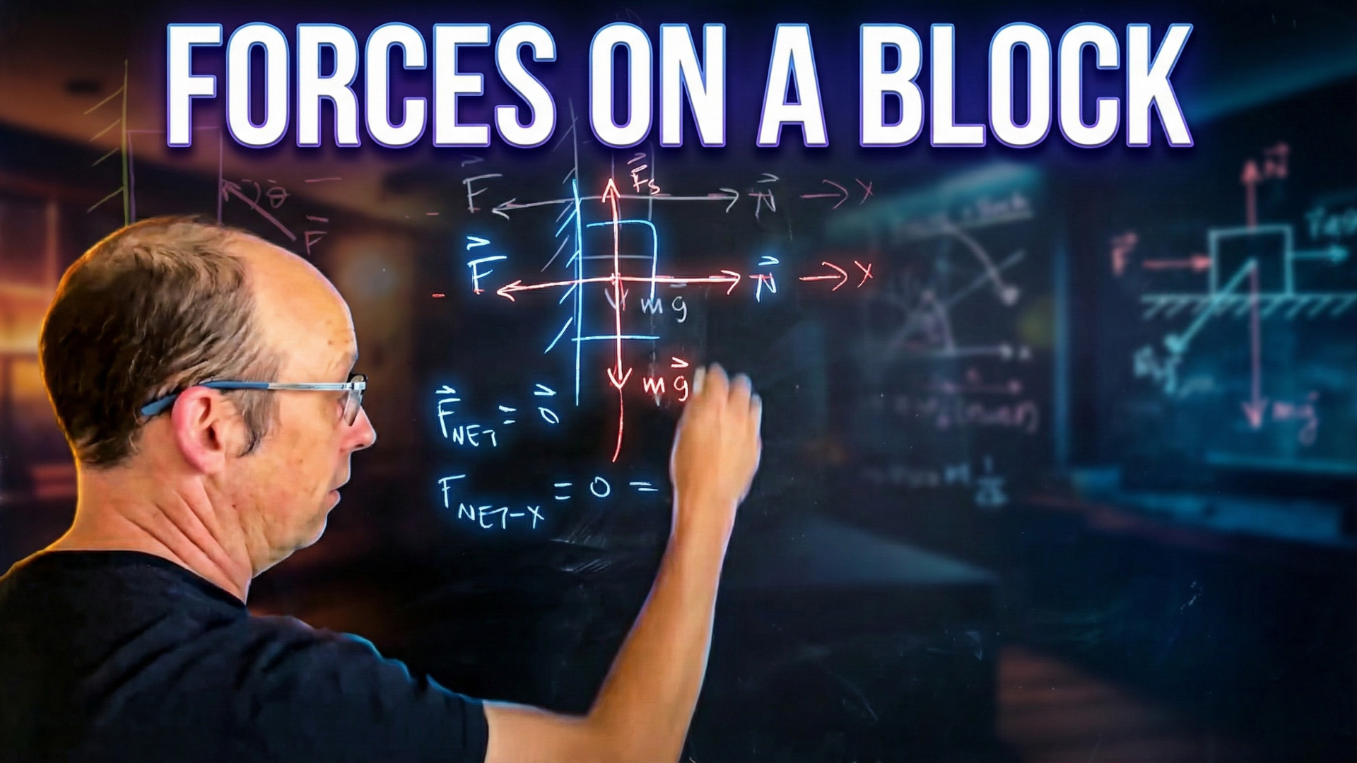 Physics 01 mechanics pushing a block against a wall