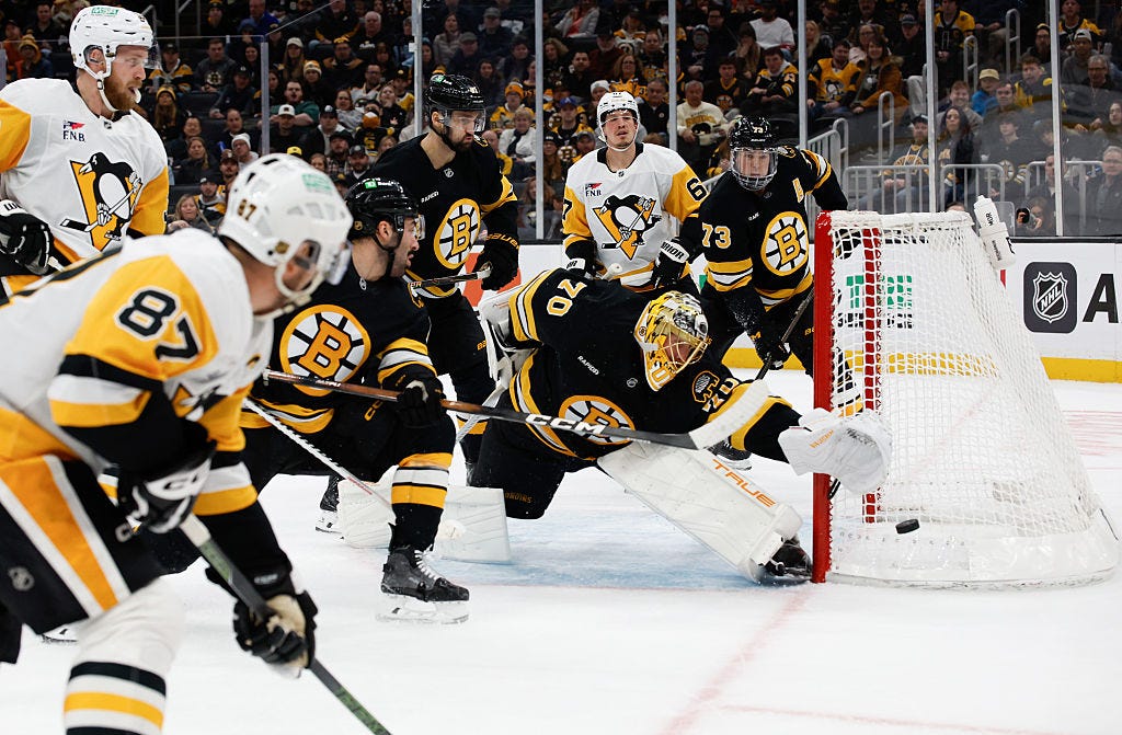 Joonas Korpisalo earns Bruins’ first shutout of season in win over Penguins