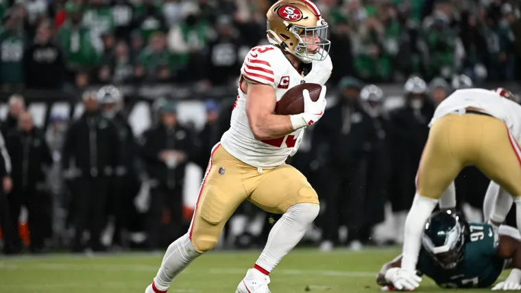 Christian McCaffrey stats today: 49ers RB shines with 2 TDs in wild ...