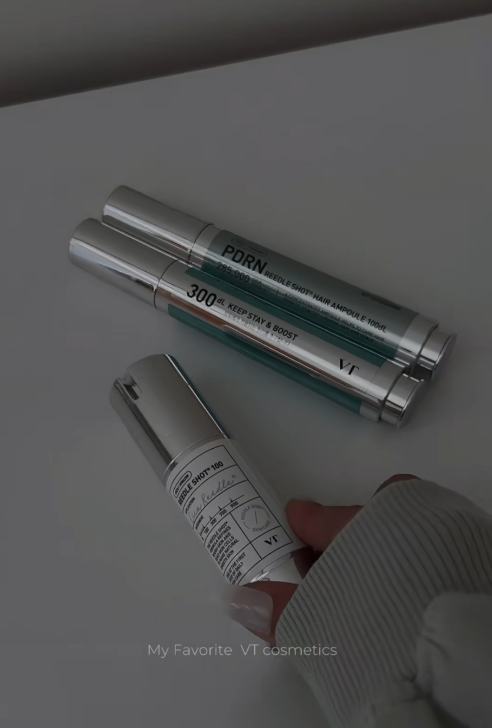 ASMR favorite K-beauty cosmetics: VT Reedle Shot & PDRN hair care