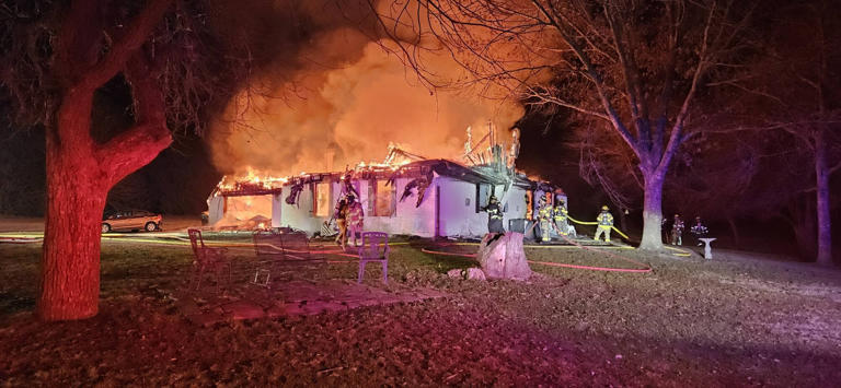 Van Alstyne home destroyed in massive fire, one person hospitalized