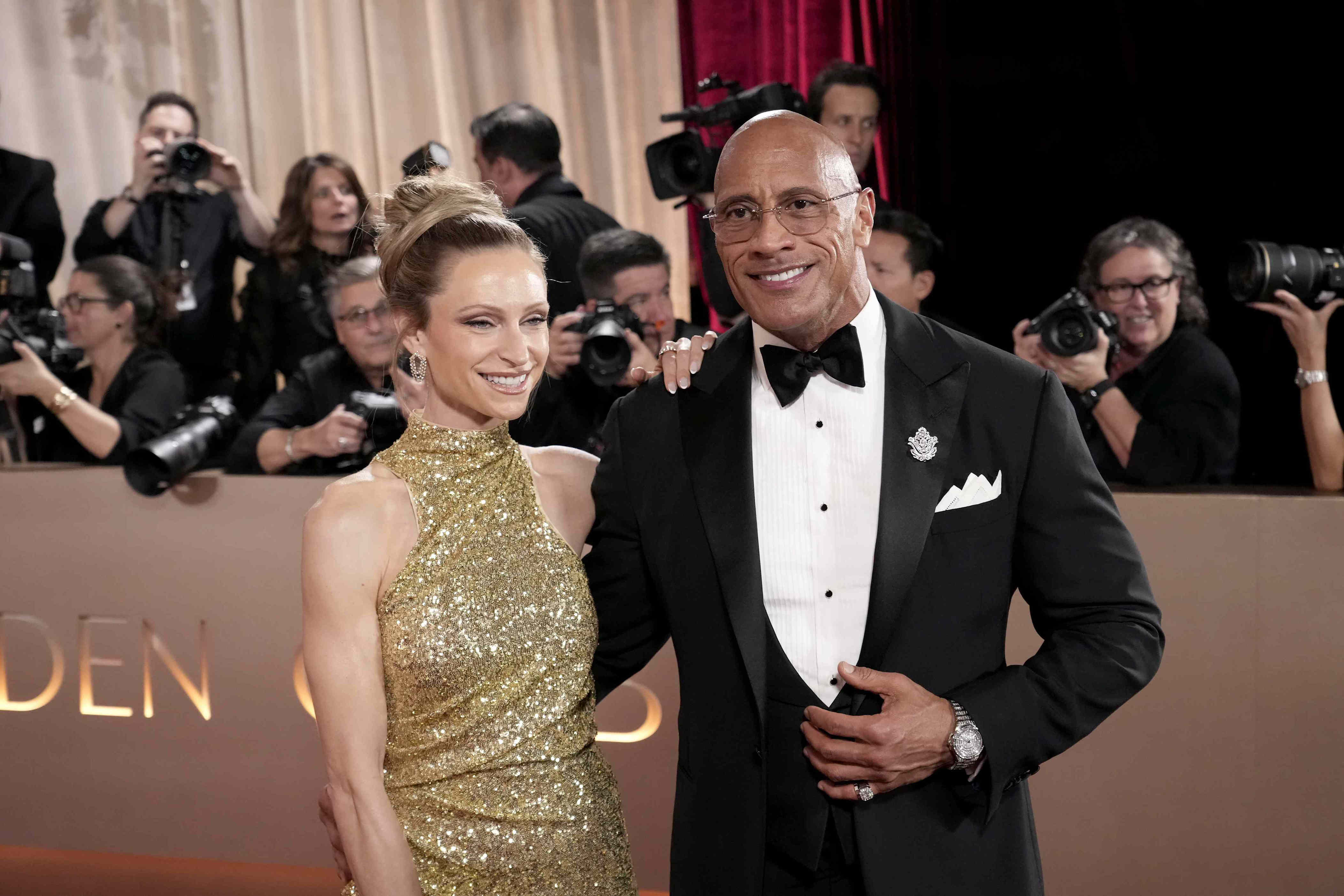 Dwayne Johnson and wife Lauren Hashian enjoy rare glamorous date night ...