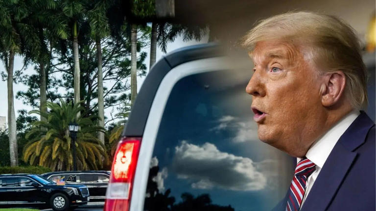 Trump security scare in Florida: President's motorcade rerouted after ...