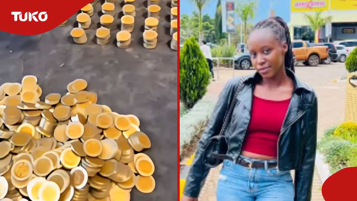 Kenyan woman shows off mountain of coins she gets from pool table ...