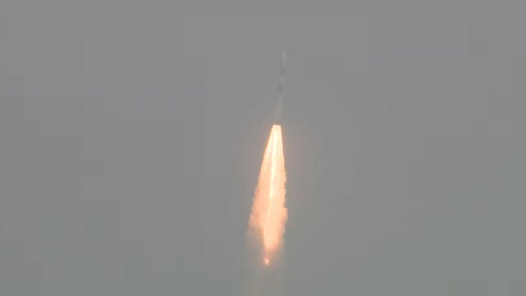 Watch: Moment ISRO's PSLV-C62 thundered into space with 16 satellites