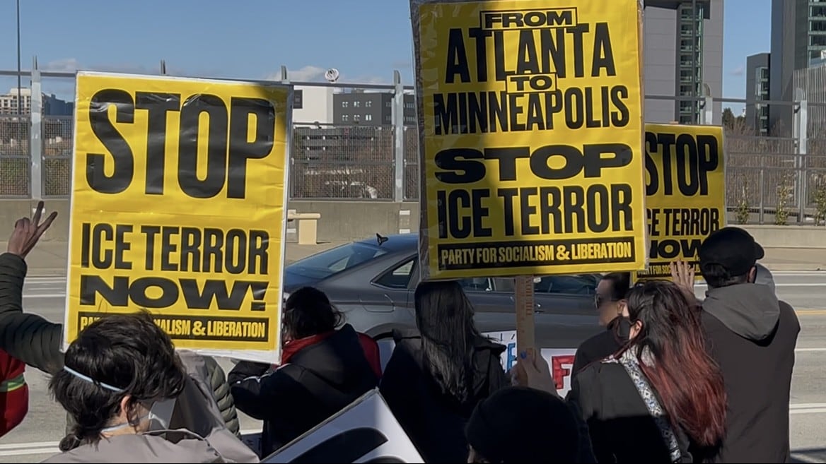 Hundreds protest against ICE in metro Atlanta