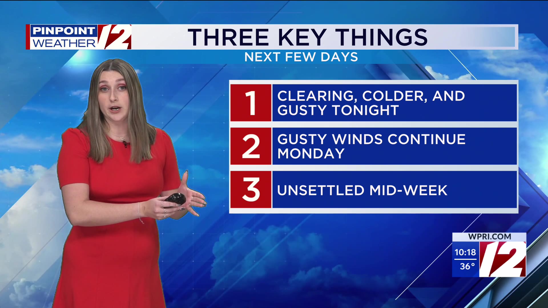 WPRI 12 weather forecast 1/11/25