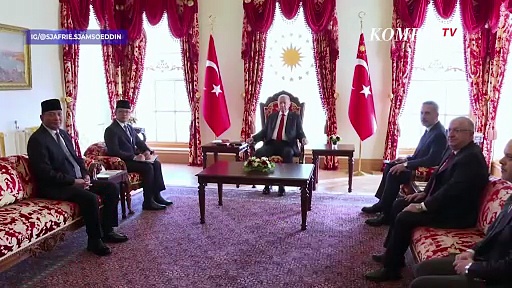 Menhan Sjafrie & Menlu Sugiono bertemu Erdogan di Turki, bahas apa?