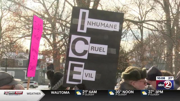 Green Bay community protests ICE, Trump administration during 'No ICE ...