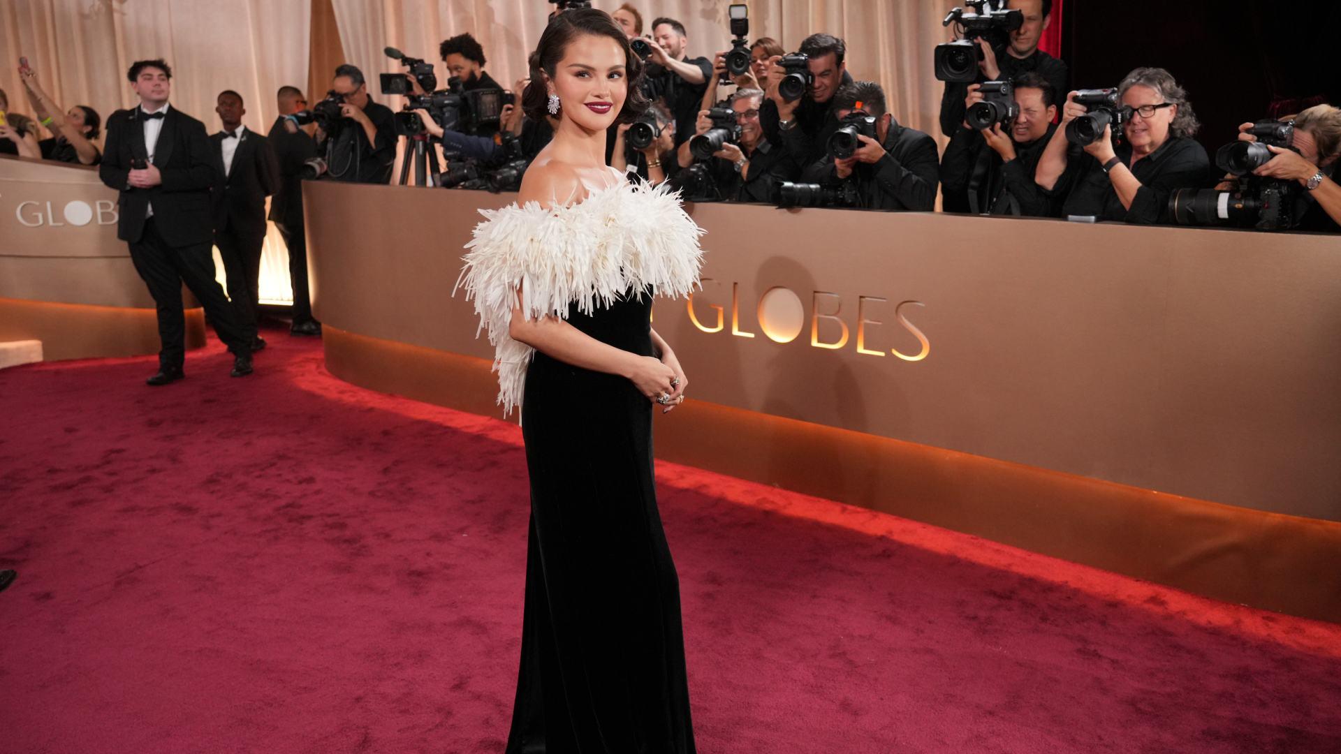 Black is back on the Golden Globes red carpet