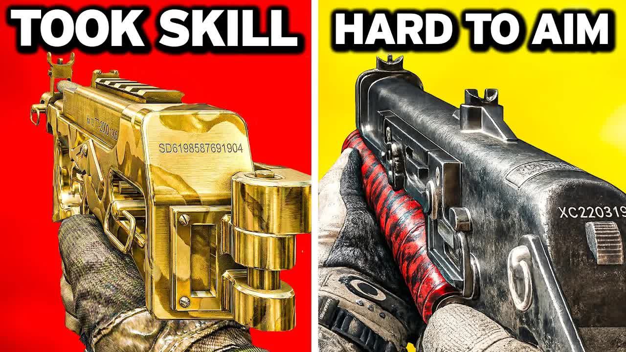 Top 20 guns you had to get good to use in Call of Duty