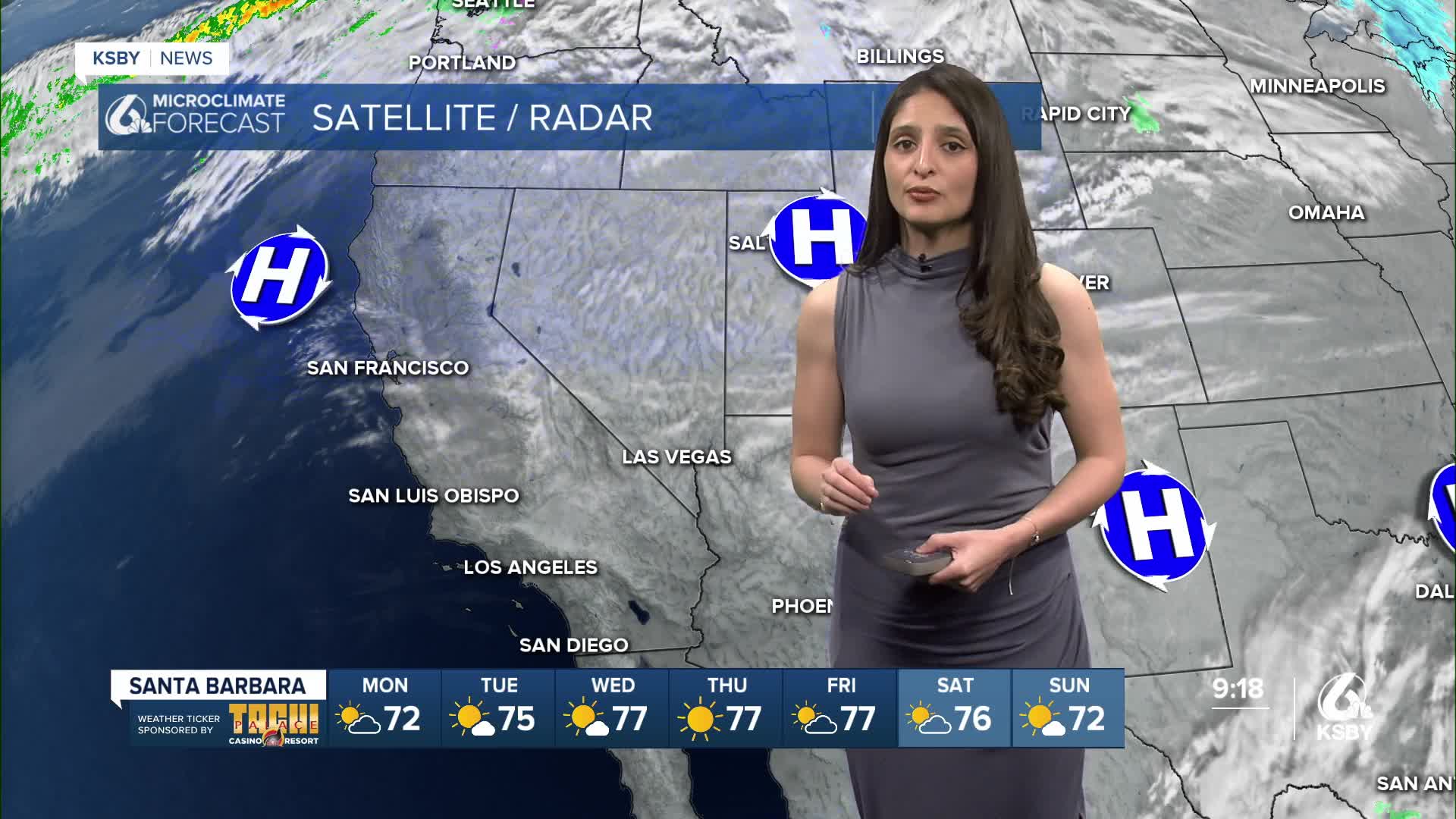 Sunny skies with 70s temperatures in store for the Central Coast
