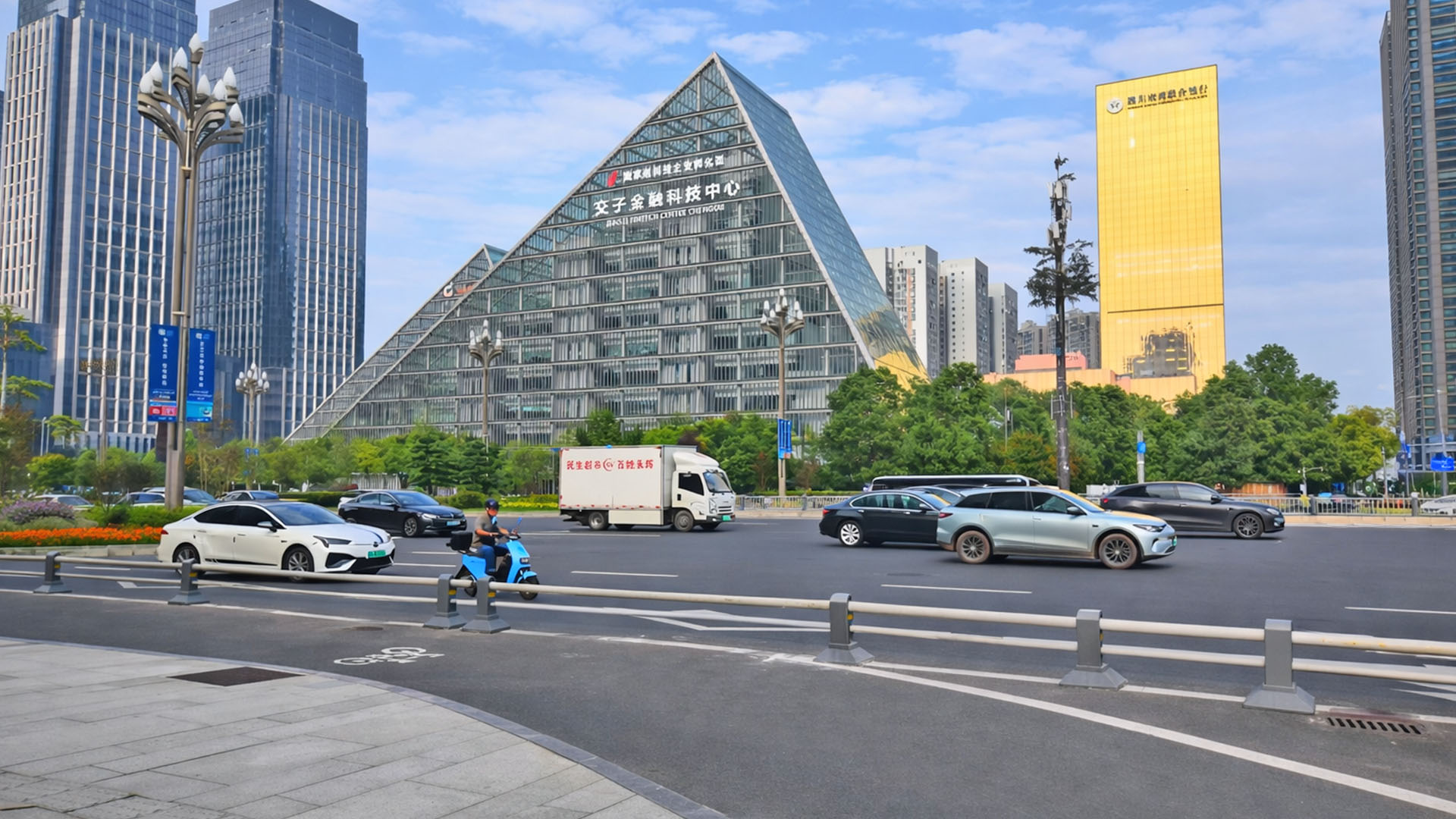 Chengdu China hadirkan arsitektur modern berani