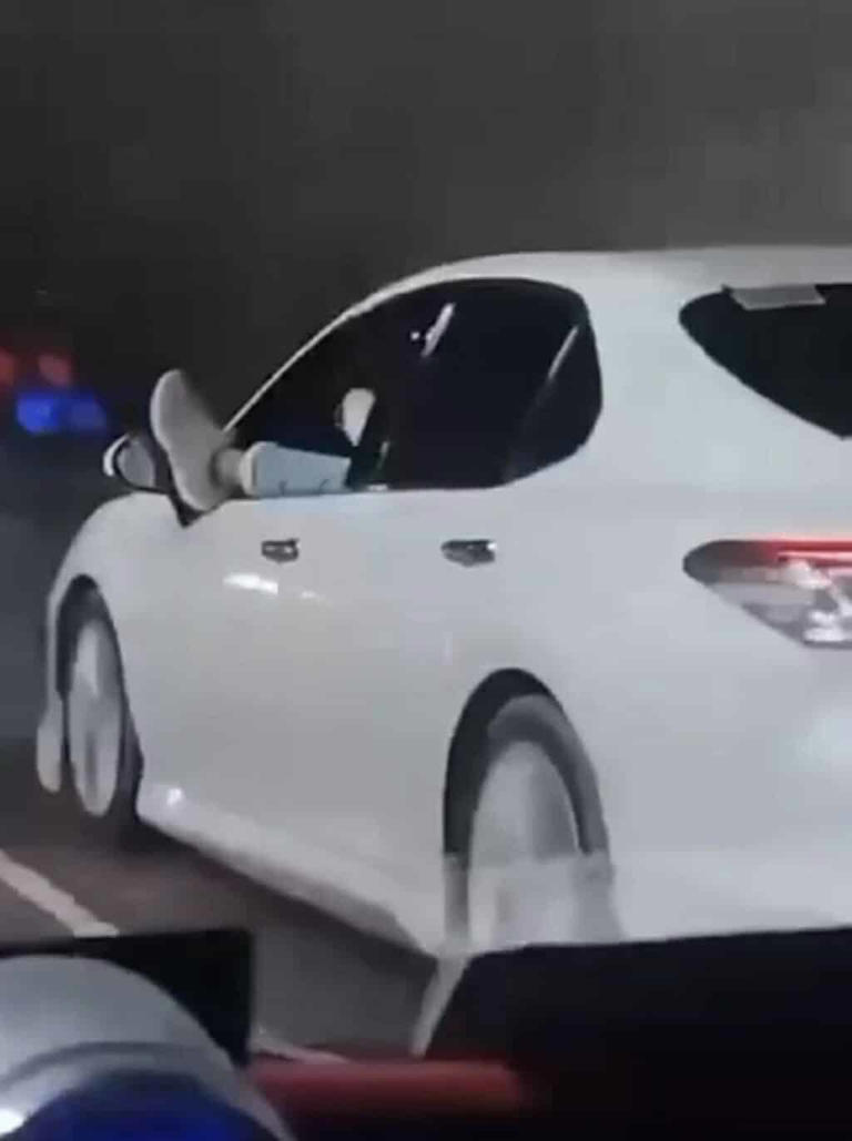 Driver in viral 'foot out window' video faces license revocation