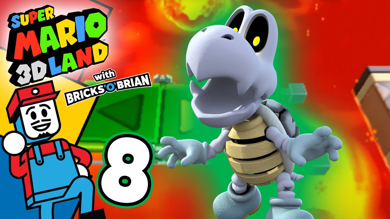 Lots of magma everywhere! - Super Mario 3D Land with Bricks 'O' Brian