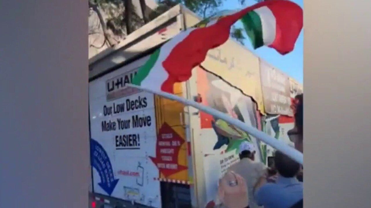 U-Haul truck plows thru protesters