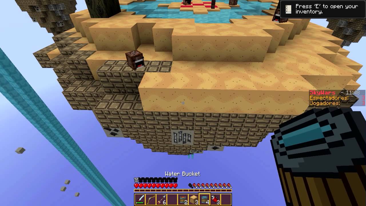 Minecraft: Hora da Aventura vs Bob Esponja - batalhas SkyWars