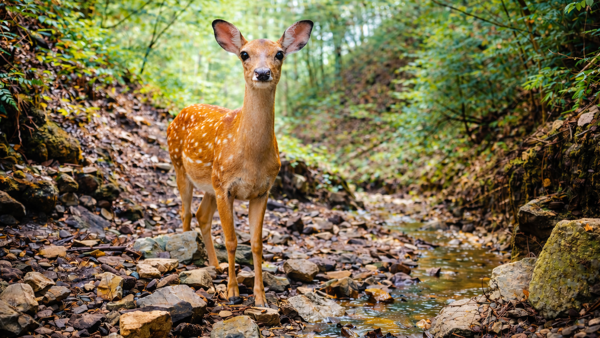 Coloqué una cámara junto al río y esto fue lo que pasó