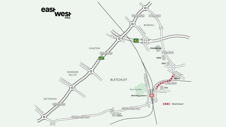 Prep starts to replace bridge for East West Rail