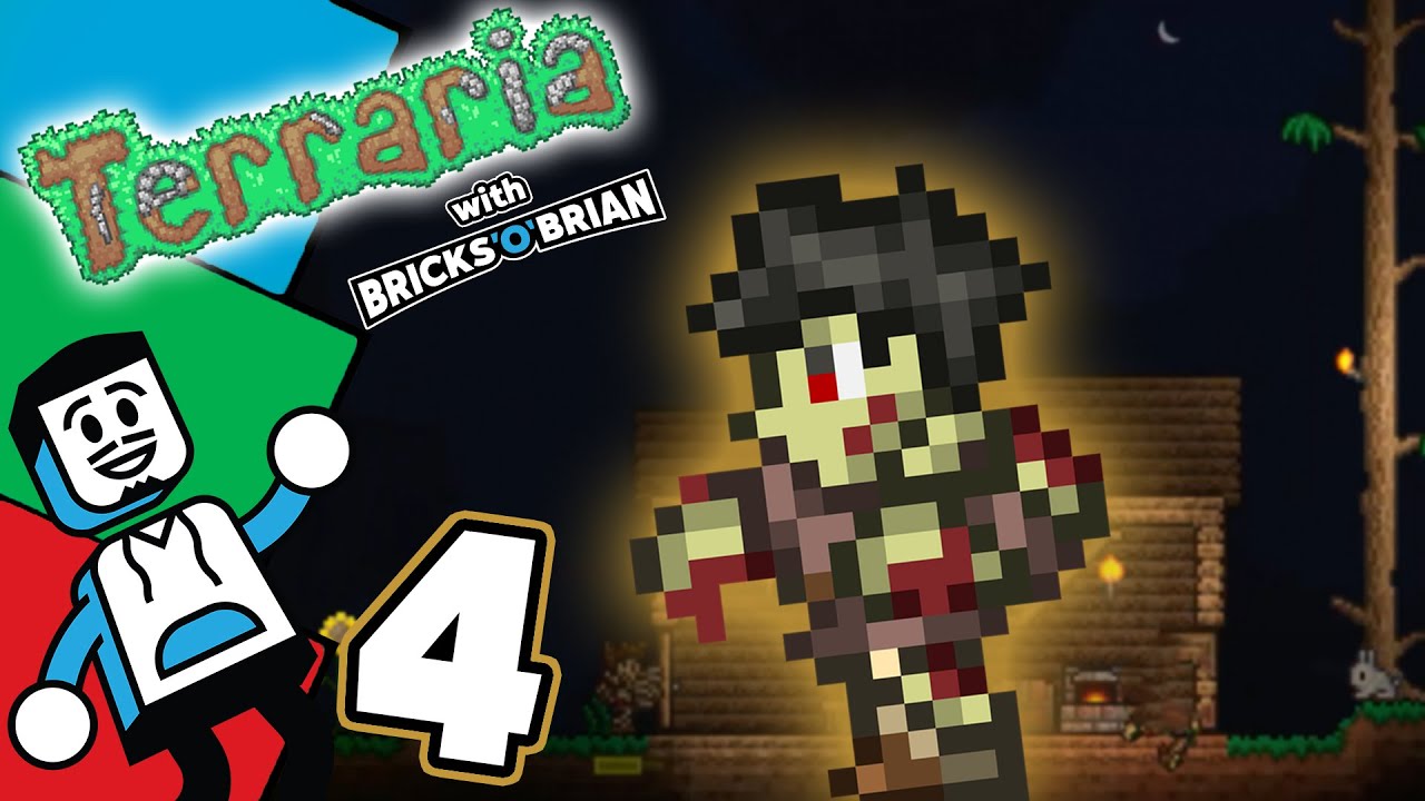 Fighting off the horde! - Terraria with Bricks 'O' Brian