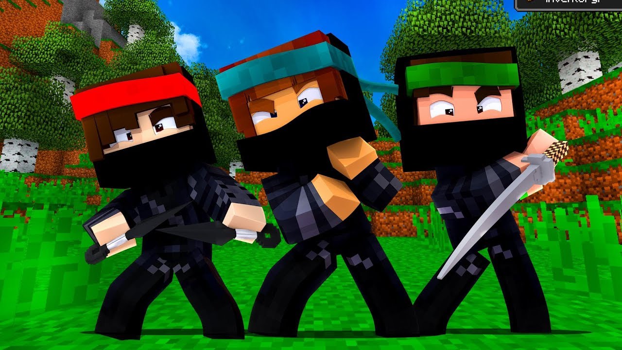 Viramos ninjas no Minecraft!