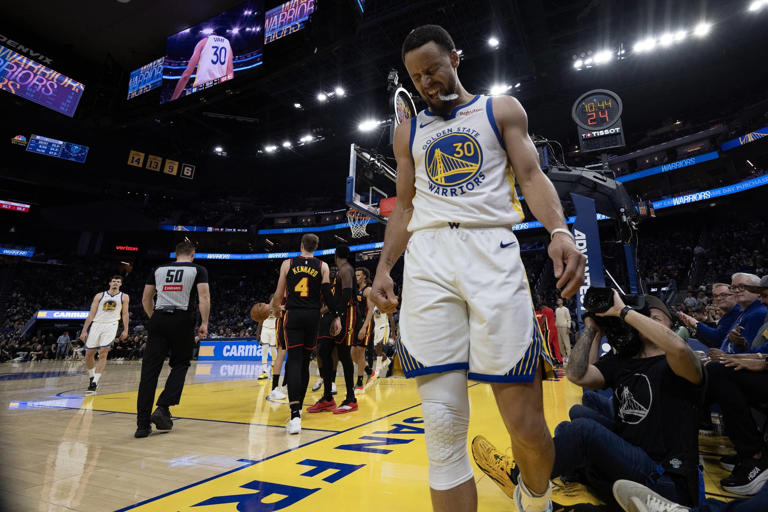 Steve Kerr and Stephen Curry react to Warriors’ horror shooting night ...