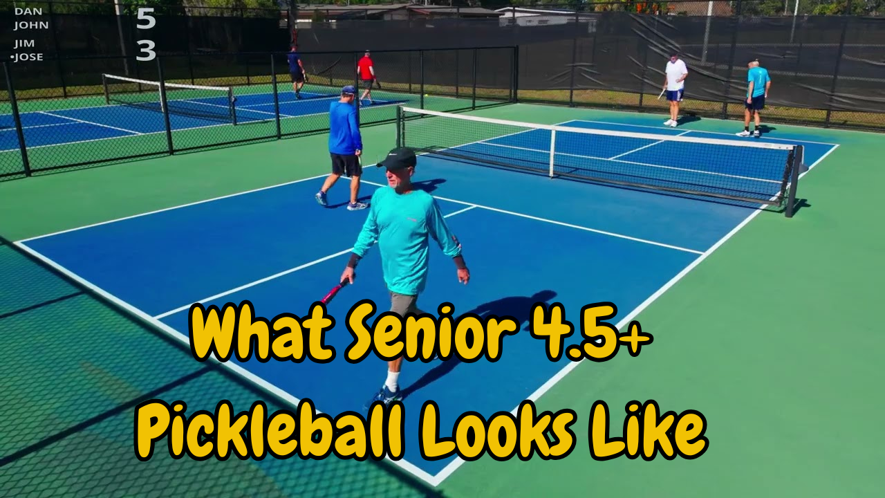 Senior 4.5+ pickleball part two – advanced play on display
