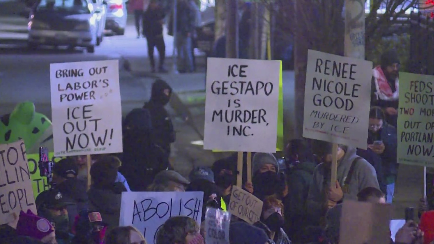 Protesters outraged after Portland officer's remarks on Minneapolis ...