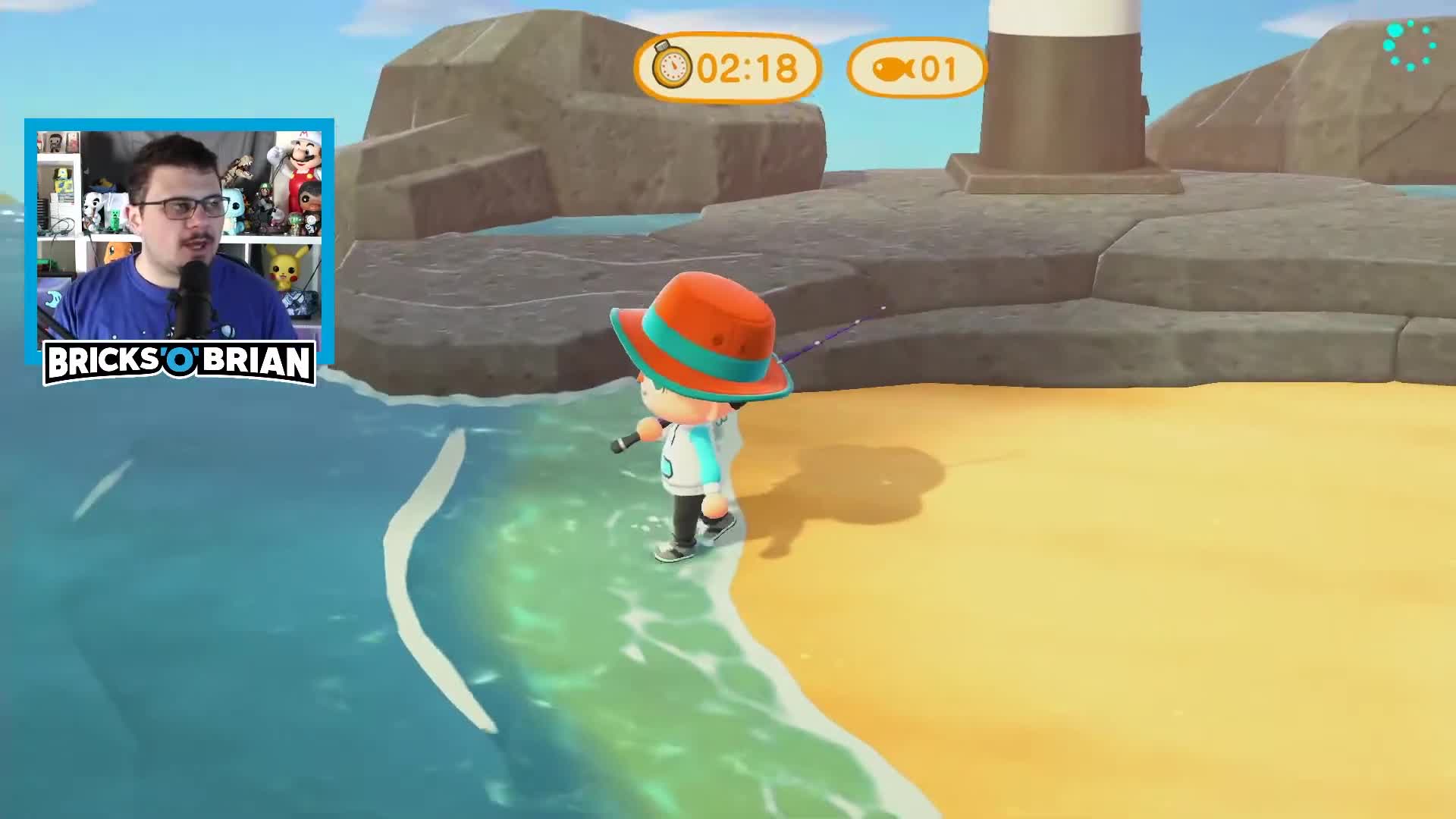 The fishing tourney! - Animal Crossing New Horizons with Bricks 'O' Brian