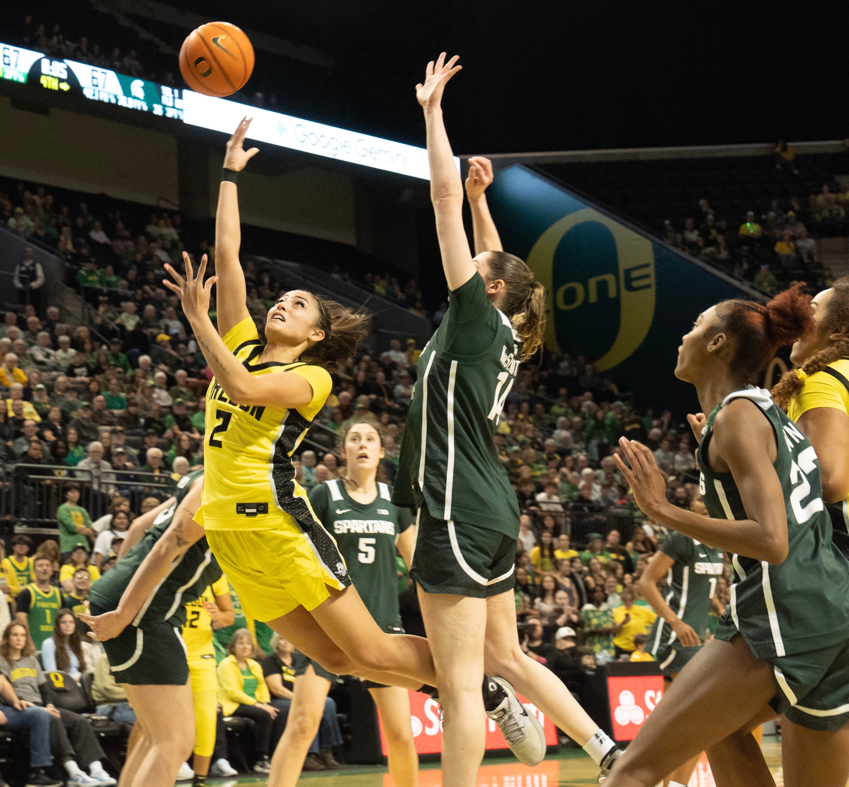 Oregon women's basketball falls to Michigan State. Reaction, updates
