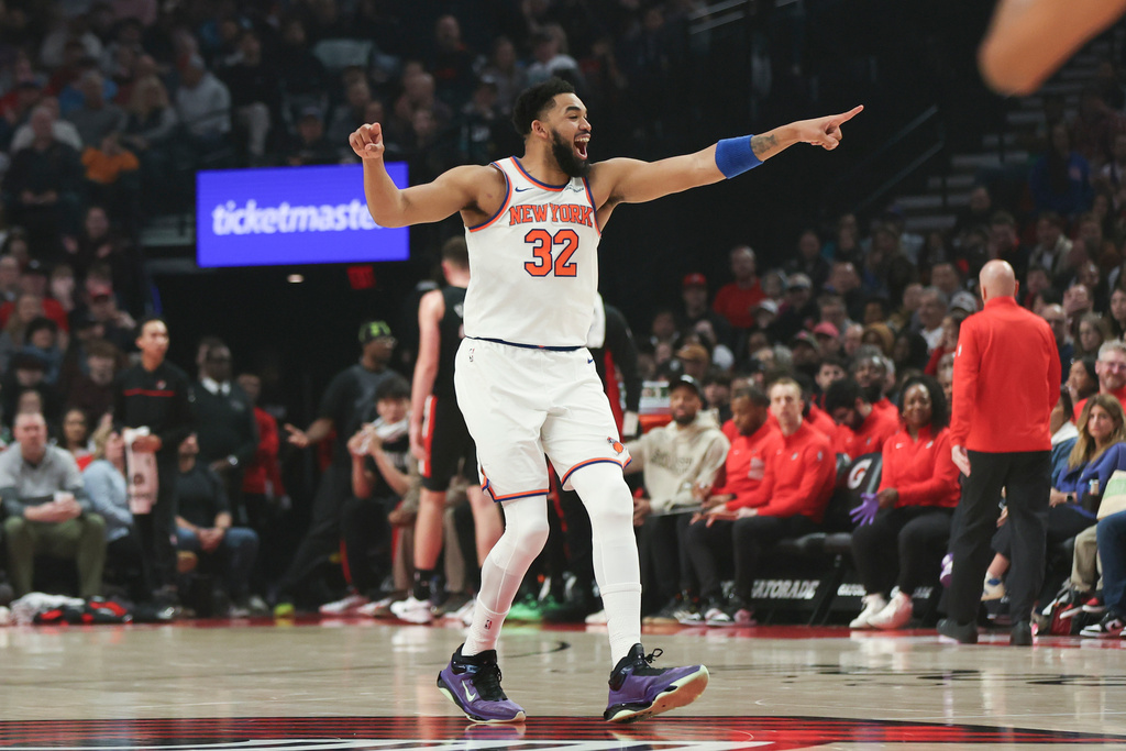 Knicks end Trail Blazers' 5-game winning streak with 123-114 victory