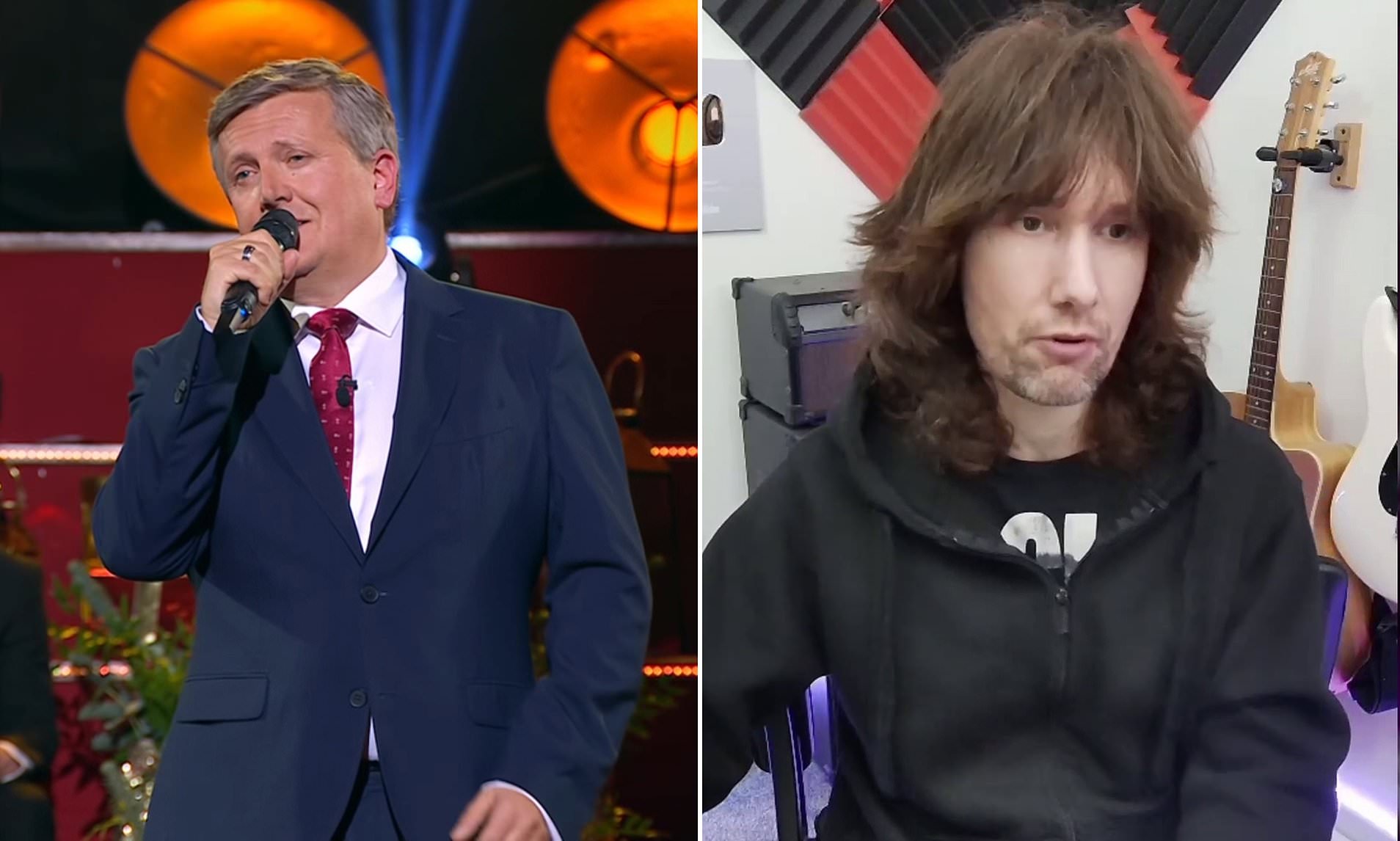 Aled Jones caught lip-synching to Silent Night on the BBC's live Christmas Songs of Praise