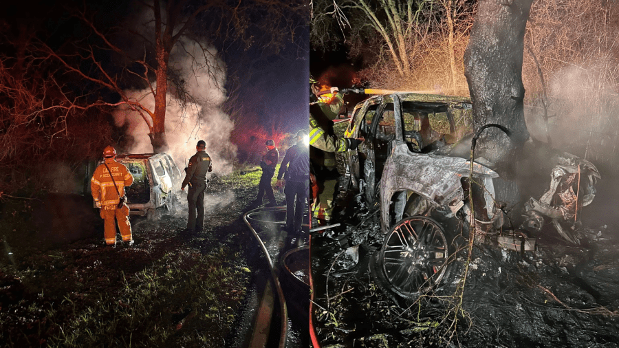 Person hospitalized with major injures after crashing into tree, car ...