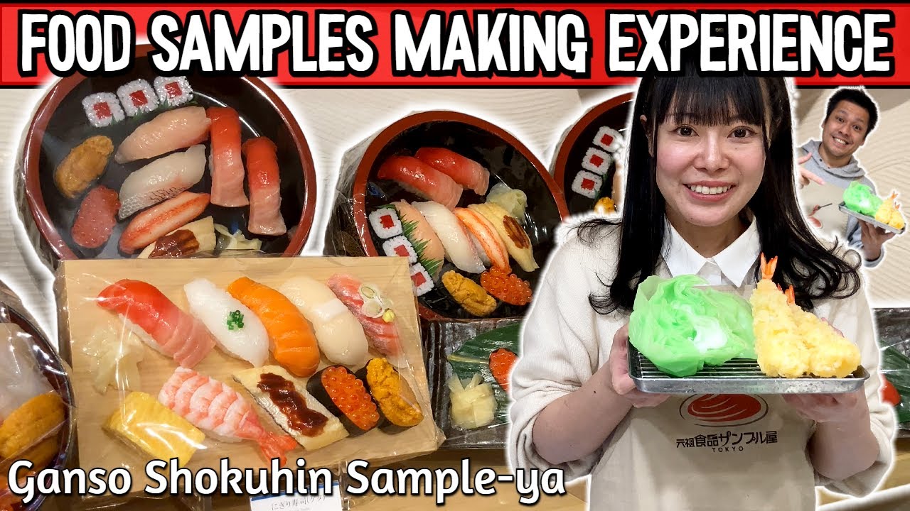 Authentic Japanese food sample workshop experience in Asakusa