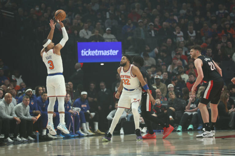 Knicks 123, Blazers 114: Good news and bad news as Knicks win in Josh ...