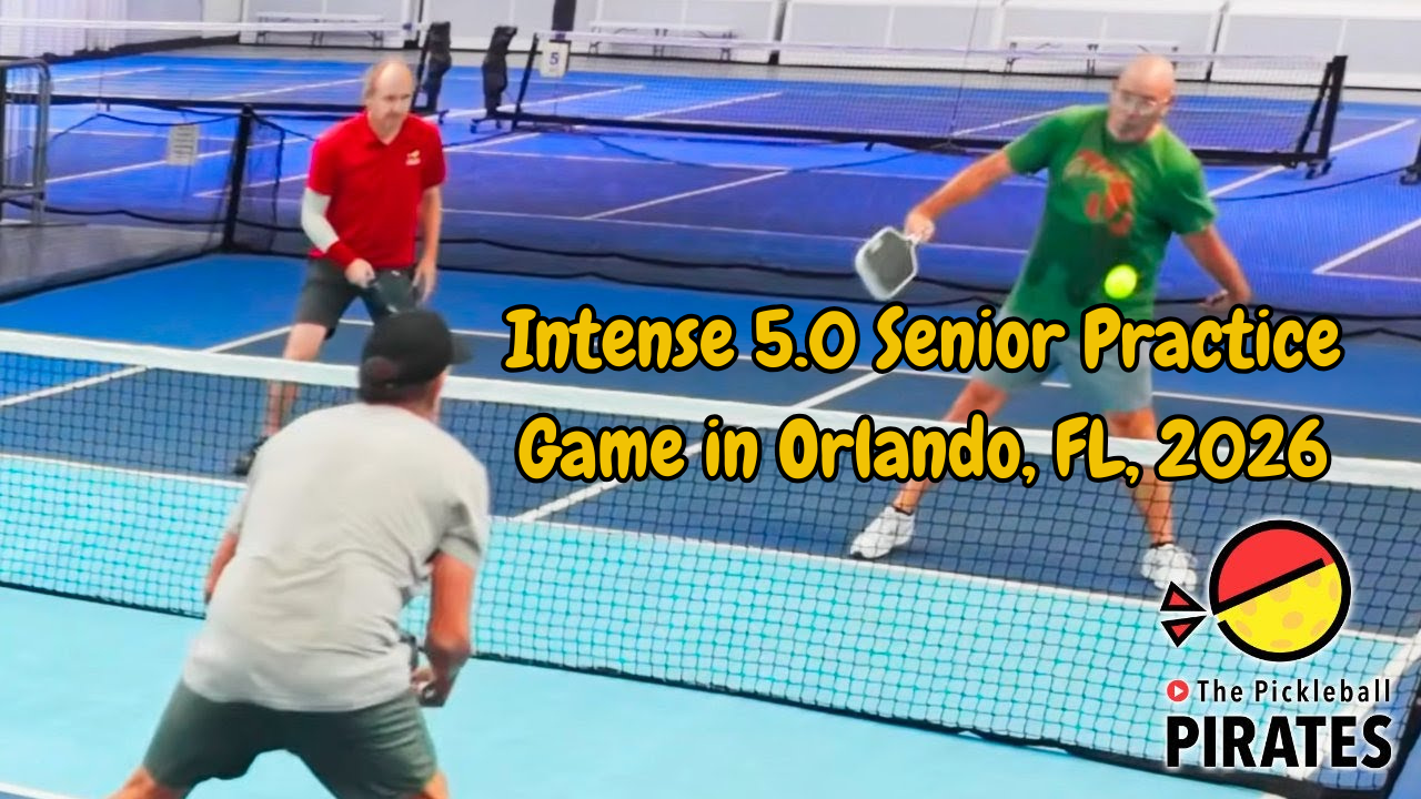 Orlando senior pickleball highlights – 5.0 practice match