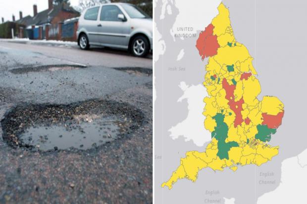 Revealed: Interactive map shows how well the council is tackling potholes