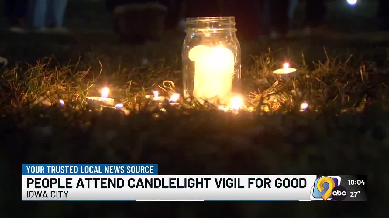 Candlelight vigil in Iowa City for woman shot by ICE