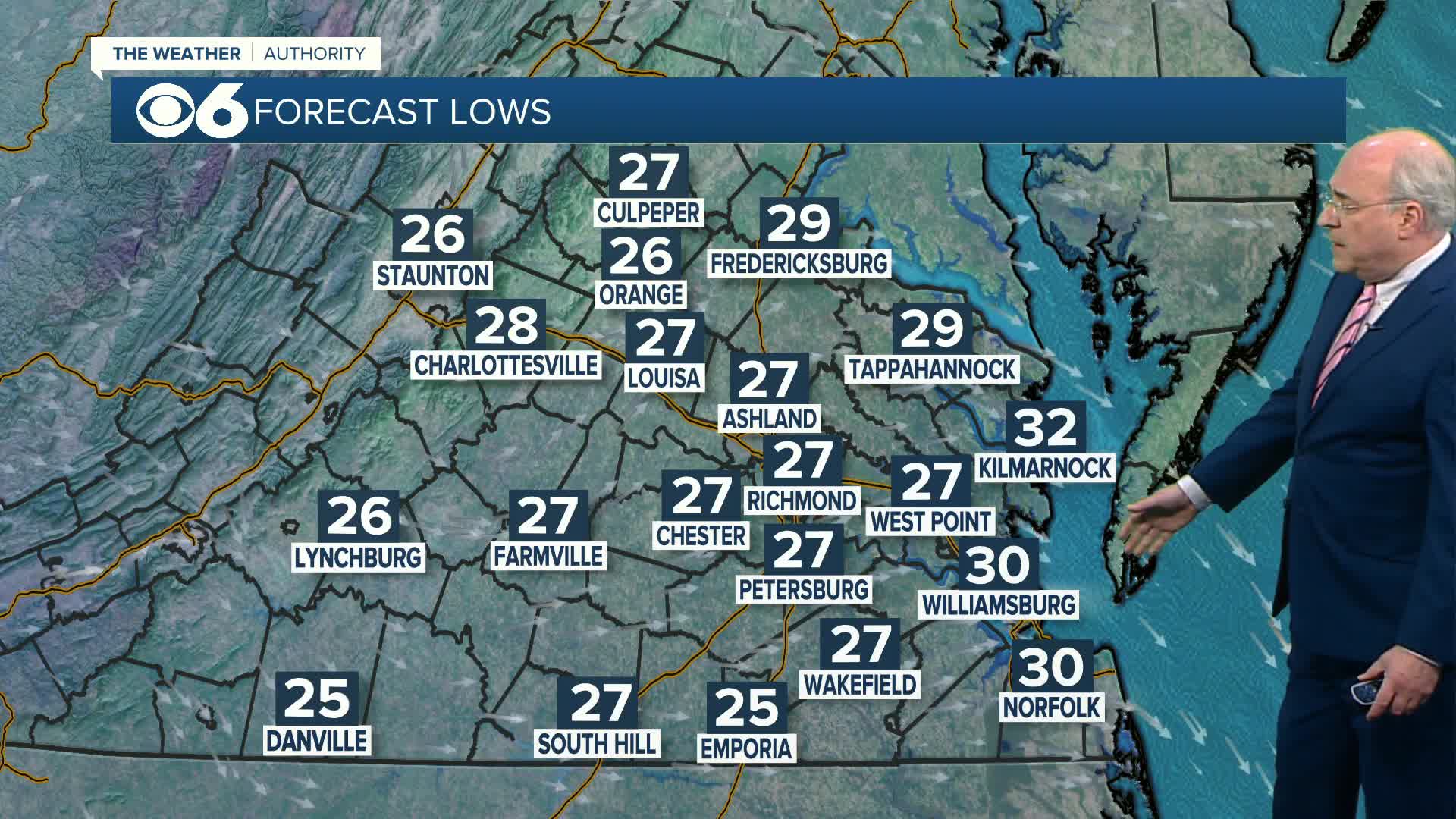 Mike's Sunday night weather