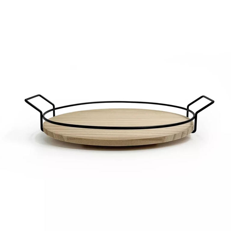 Target's $5 organizer is a rustic, multifunctional countertop essential